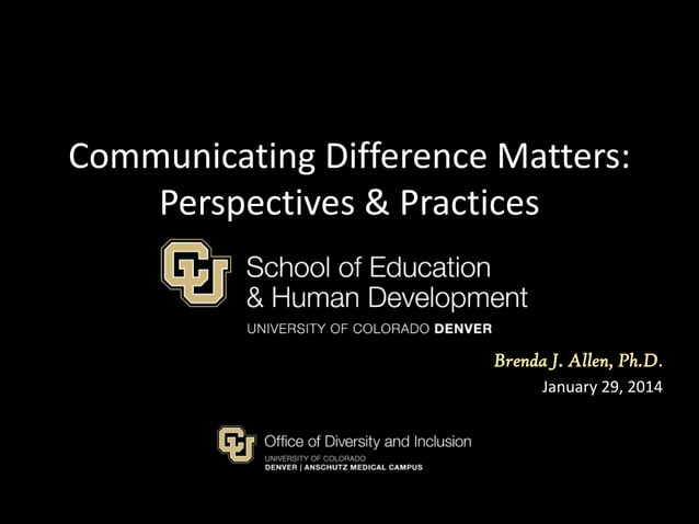 Communicating Difference Matters: Perspectives & Practices | PPTX ...