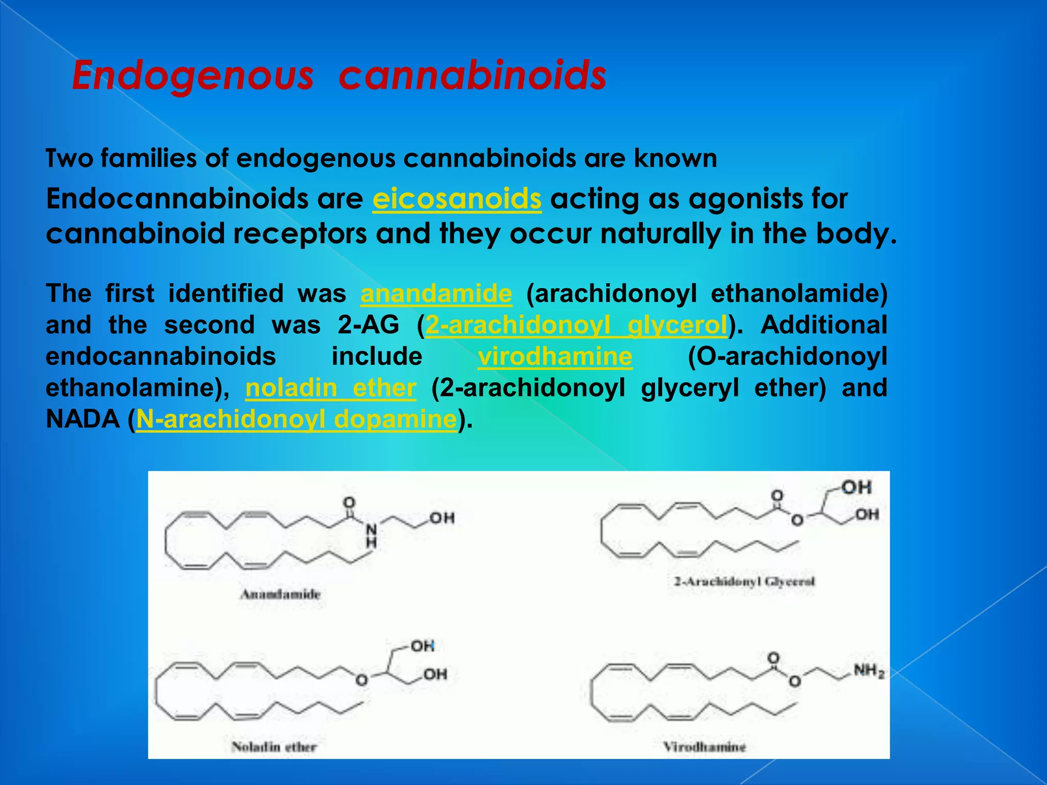 pharmacology of cannabinoid | PPTX