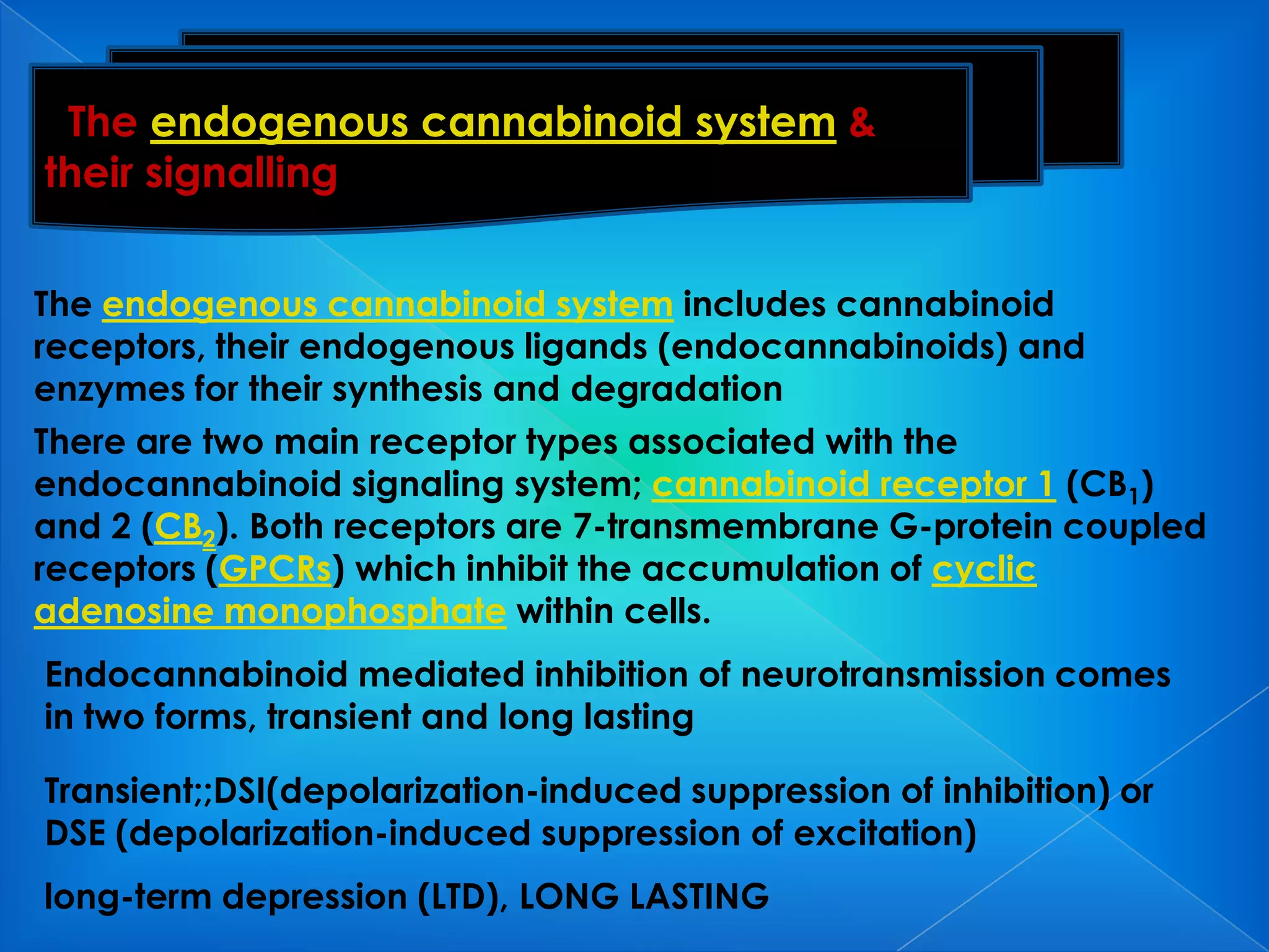 pharmacology of cannabinoid | PPTX