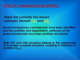 pharmacology of cannabinoid | PPTX