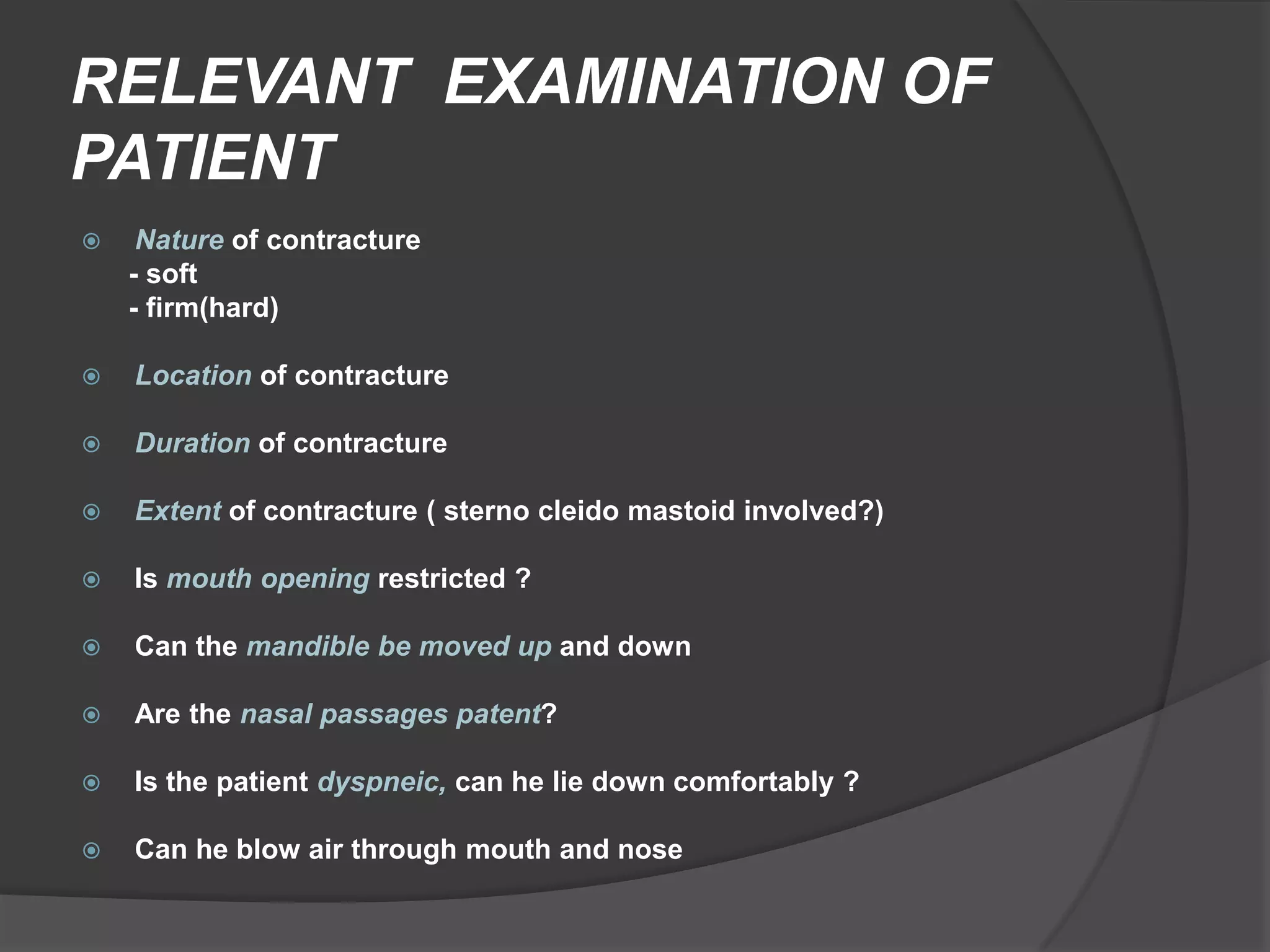Post Burn Contracture Neck | PPT