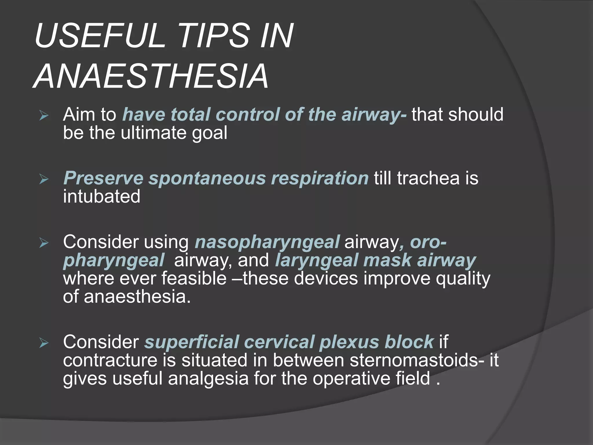 Post Burn Contracture Neck | PPT
