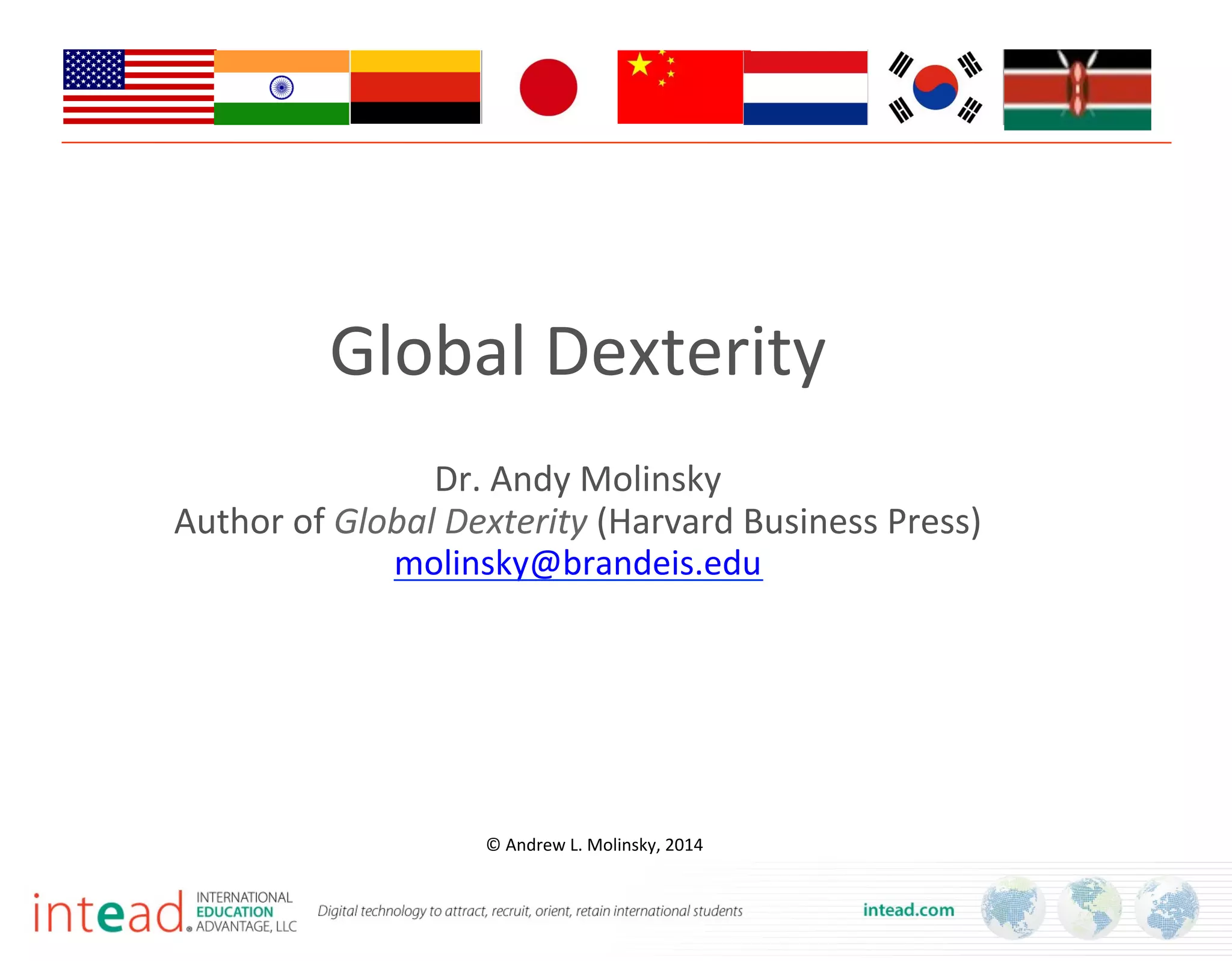 Global Dexterity - Dr. Andy Molinsky | PPT