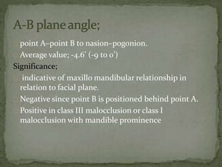 Cephalometric Analysis in Orthodontics | PPTX