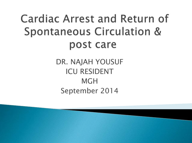 als cardiac arrest and rosc | PPT | First Aid | Injuries