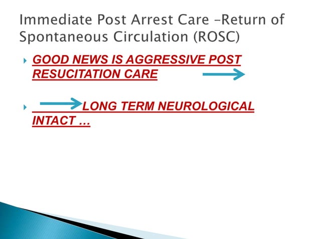 als cardiac arrest and rosc | PPT