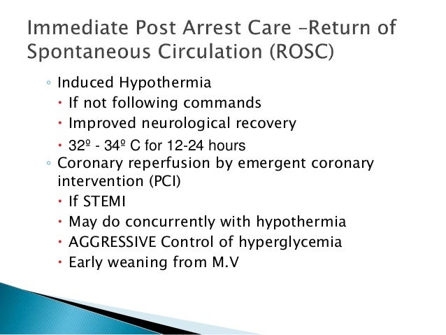 als cardiac arrest and rosc