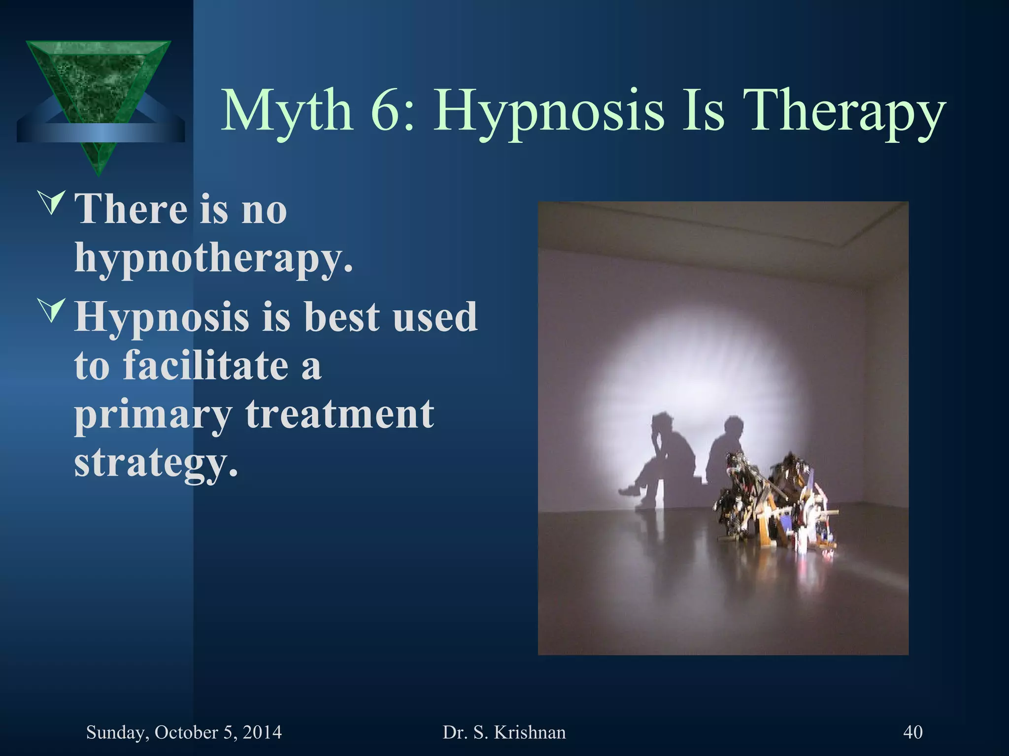 Dr. krishnan's introduction to hypnosis | PPT
