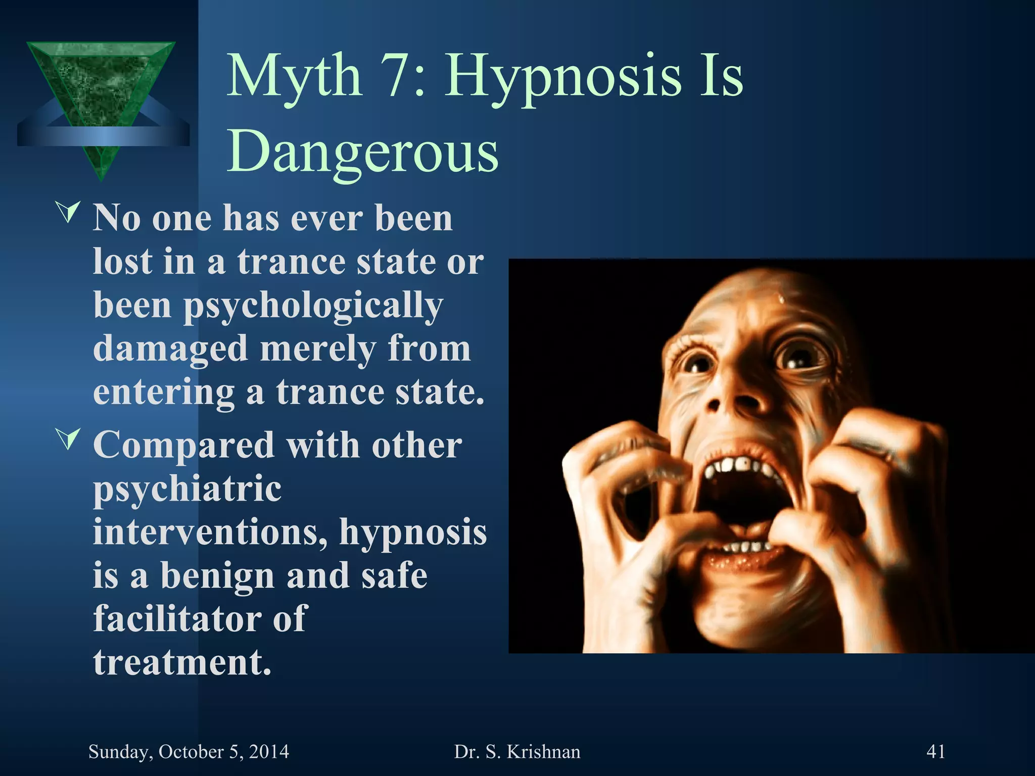 Dr. krishnan's introduction to hypnosis | PPT