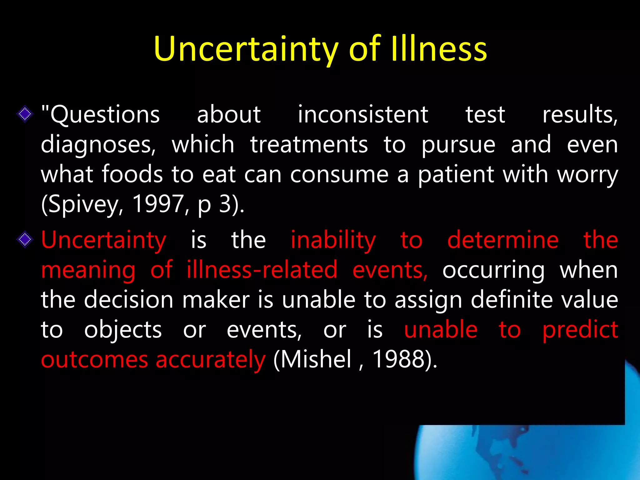 Mishel's Uncertainty in Illness Theory | PPTX