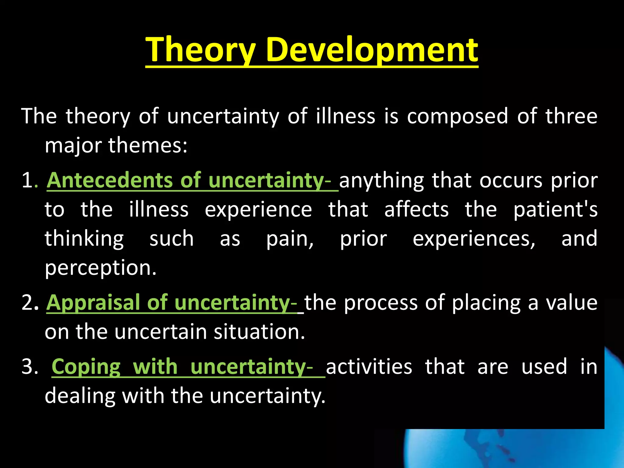 Mishel's Uncertainty in Illness Theory | PPTX