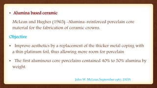 METAL FREE CERAMICS- AN UPDATE | PPTX