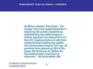 Dr. Mohan | PPT | Management Consulting Industry | Industries