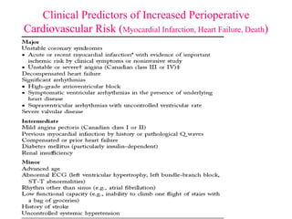 Perioperative Cardiovascular Evaluation for Non-cardiac surgery ...