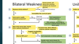 unilateral & bilateral limb weakness , stroke approach | PPTX