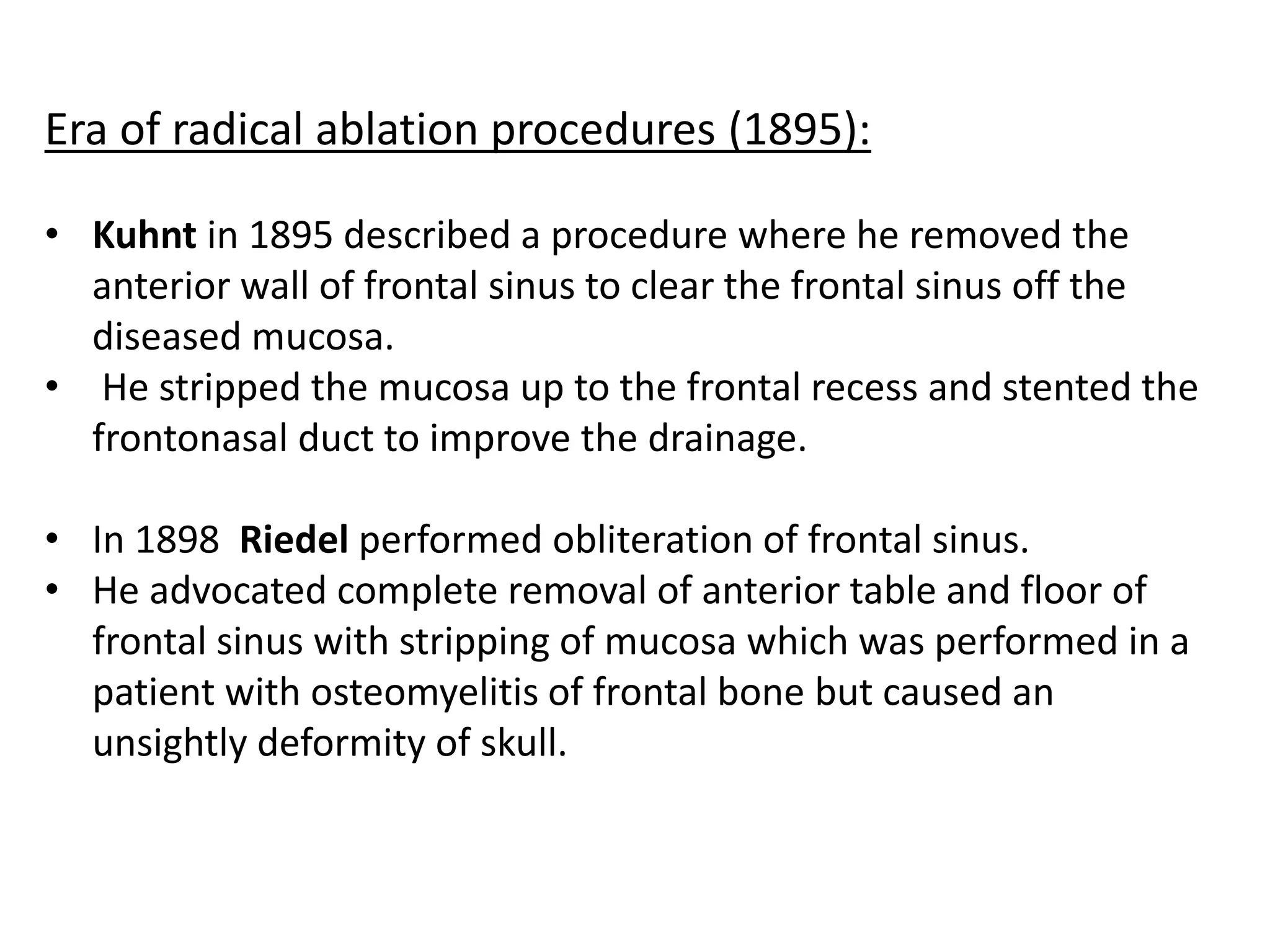 surgical approaches to frontal sinus ppt | PPTX