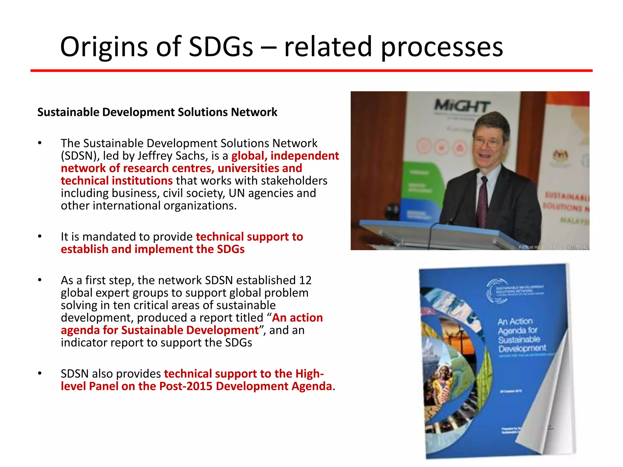 Sustainable Development, Millenium Development Goals (MDGs) and ...