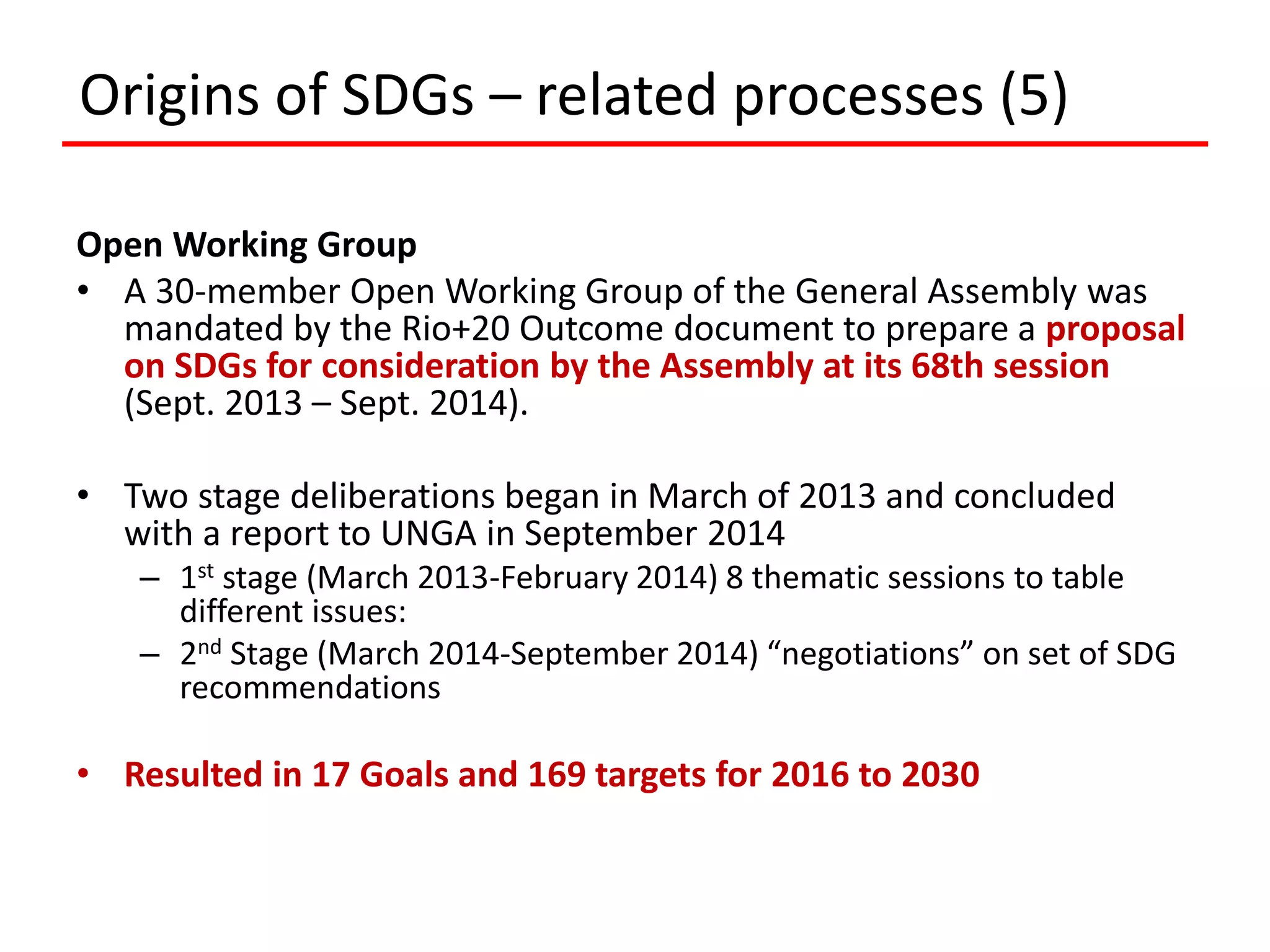 Sustainable Development, Millenium Development Goals (MDGs) and ...