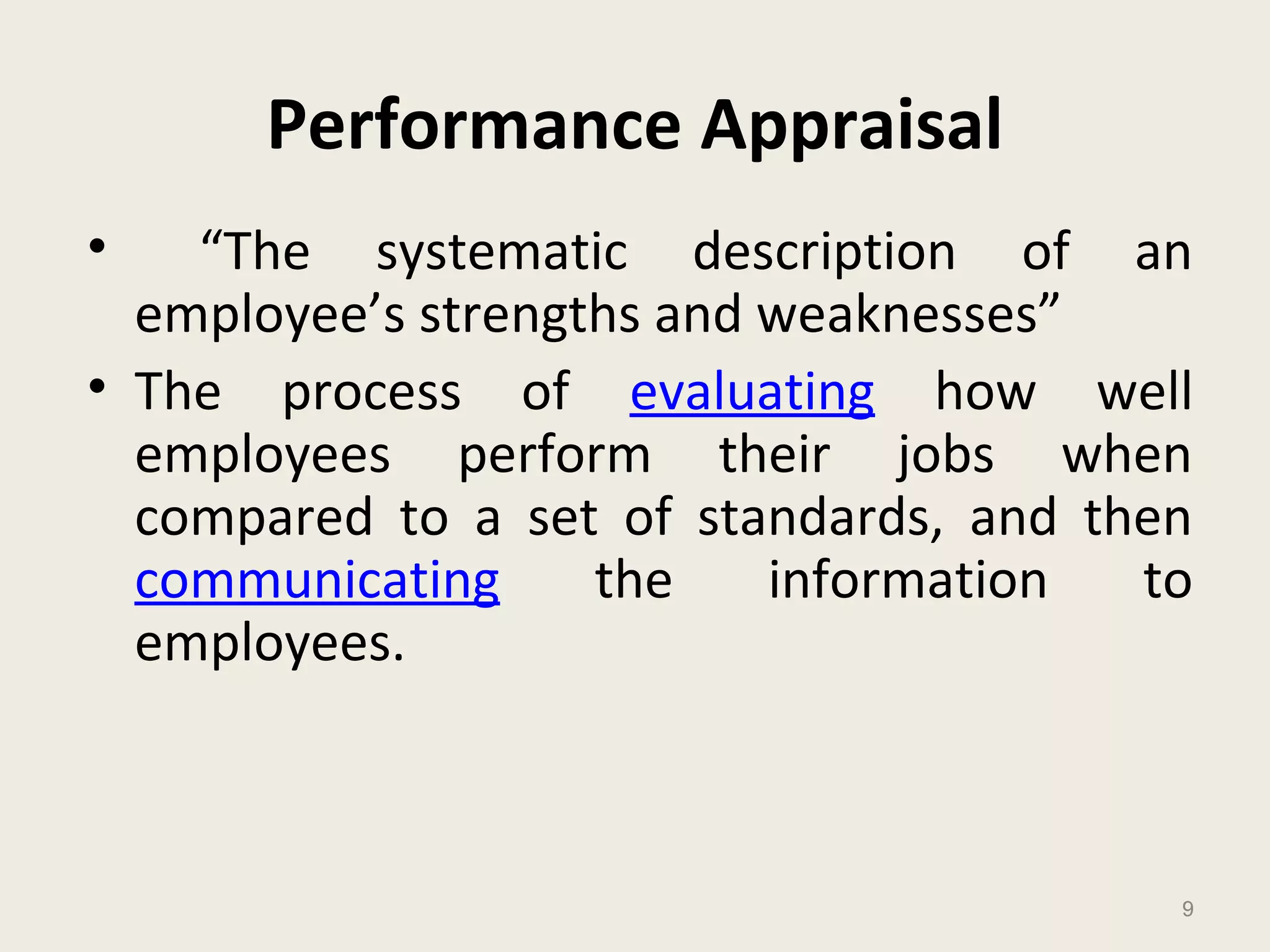 Performance Management and Performance Appraisals | PPT