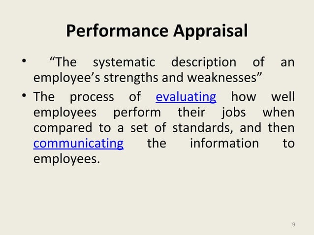 Performance Management and Performance Appraisals | PPT
