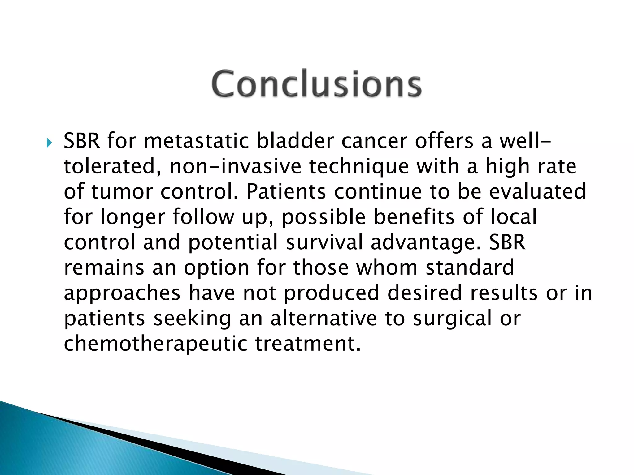 Dr. Gil Lederman metastatic bladder neoplasms treated with stereotactic ...