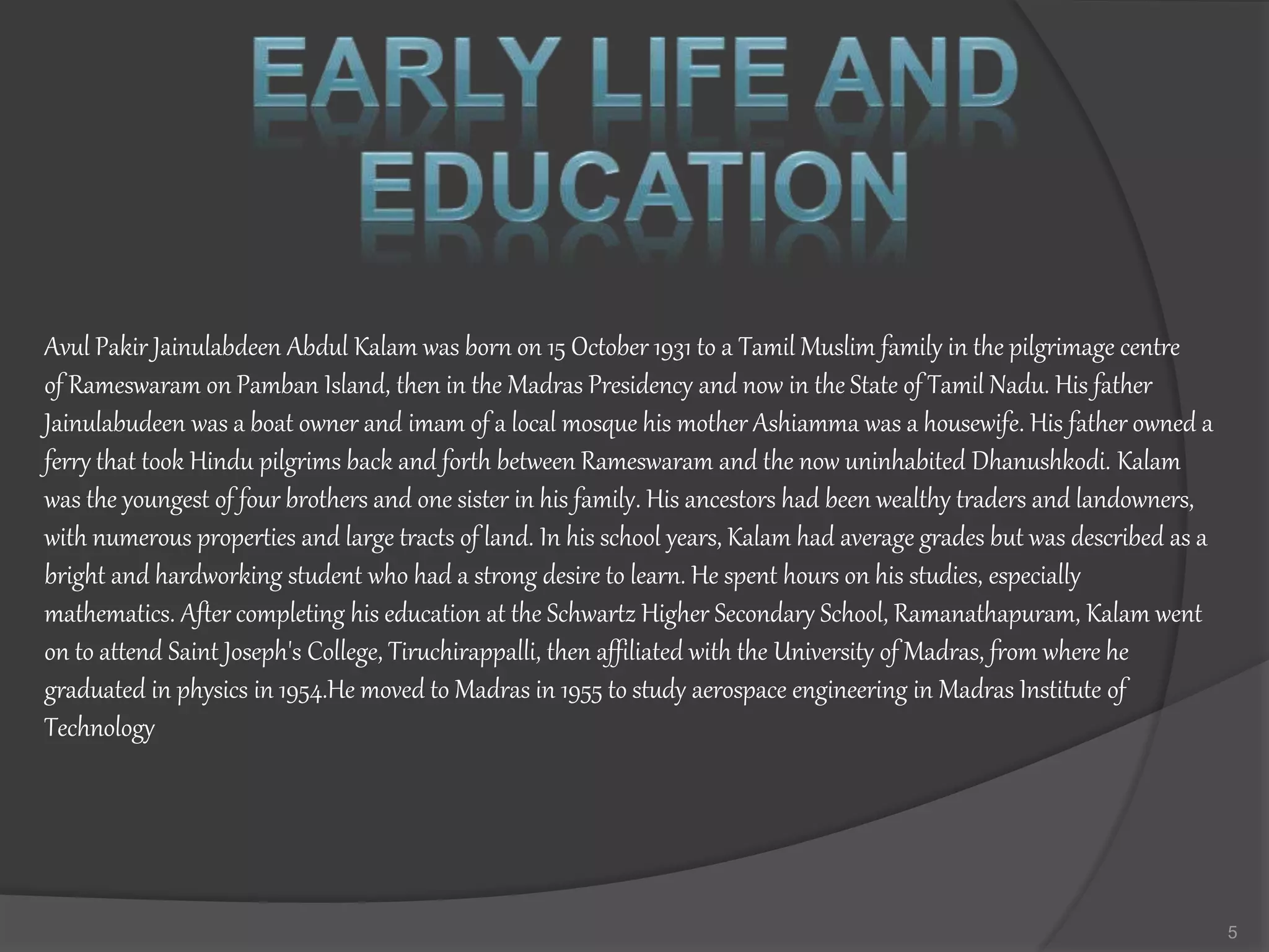 Dr APJ Abdul Kalam ppt. | PPTX