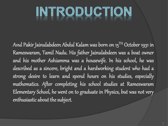 Dr APJ Abdul Kalam ppt. | PPTX | Sikhism | Religion & Spirituality
