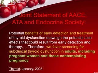 HYPOTHYROIDISM IN PREGNACY: COMMON DILEMMAS, Dr. Jyoti Bhaskar | PPTX