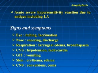 Dr. maged omar local anesthesia complications 4thy lec2. | PPT
