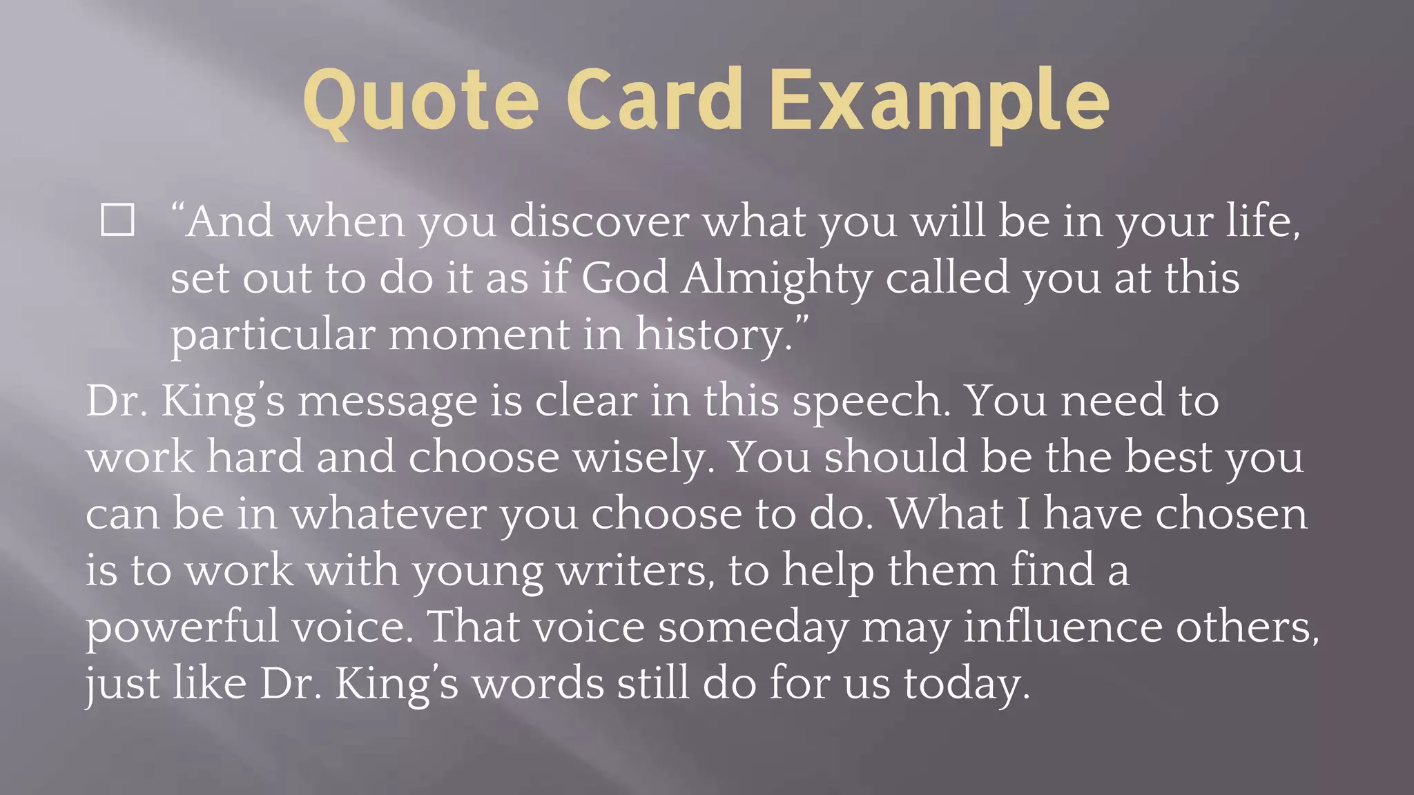 Dr. martin luther king blueprint | PPTX