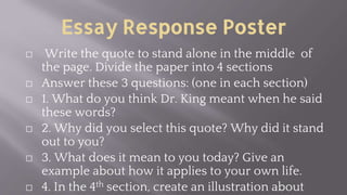 Dr. martin luther king blueprint | PPTX