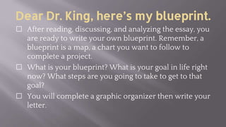 Dr. martin luther king blueprint | PPT