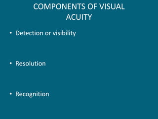 Visual Acuity Measurement, Contrast Sensitivity | PPTX | Eye and Vision ...