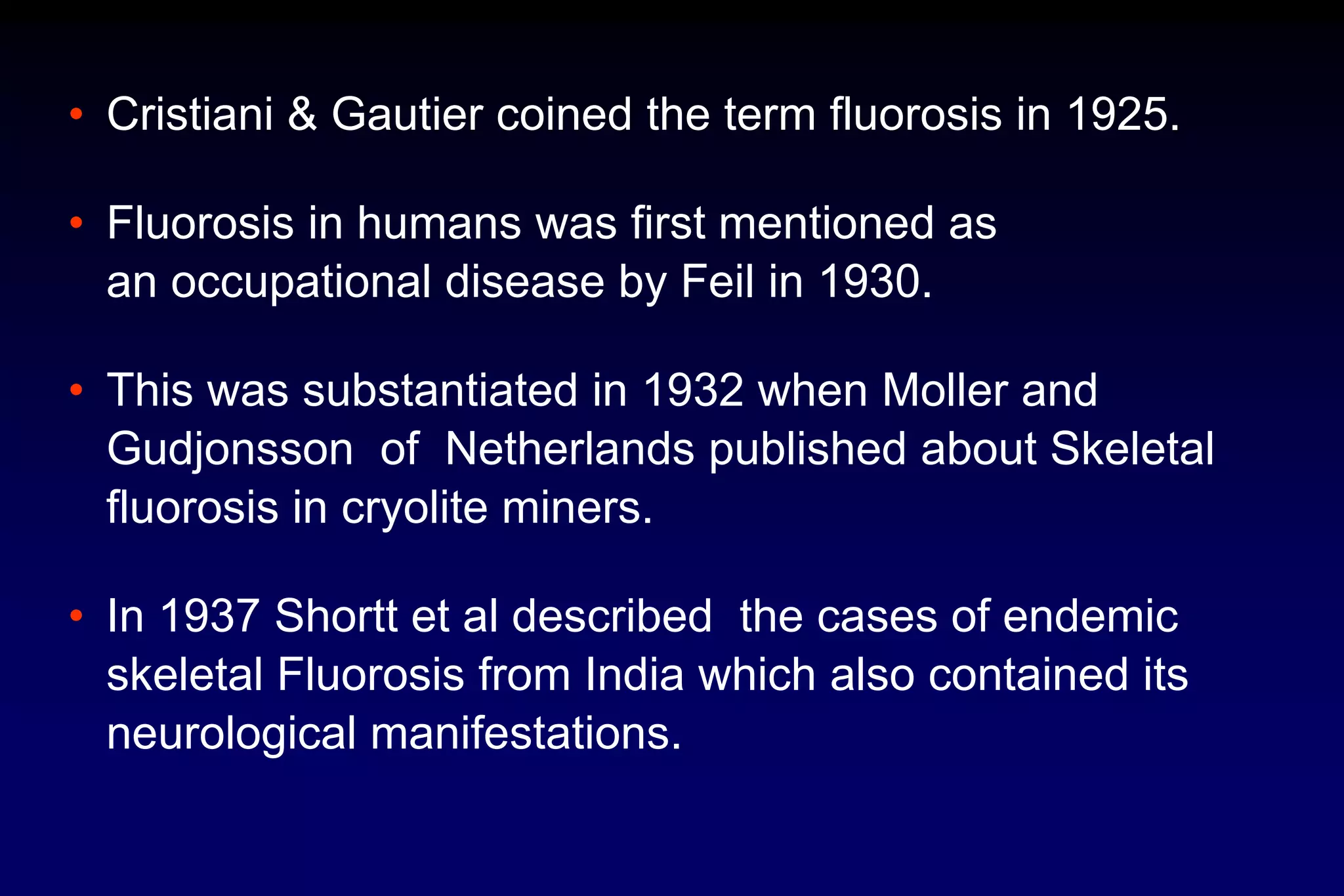 Fluorosis in India with its preventive measurement | PPTX