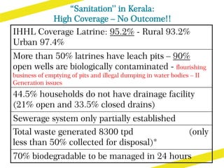 Water security - Sanitation nexus: key to sustainable future. Lessons ...