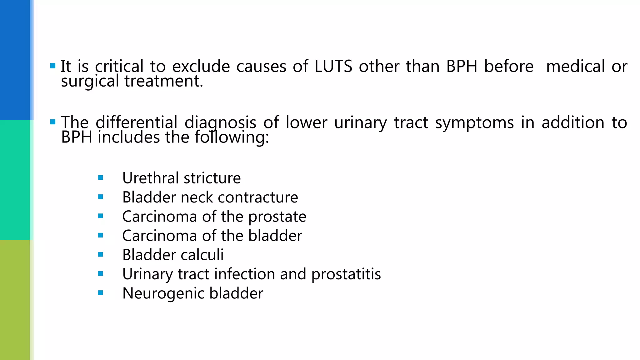 BPH- Pathology & Investigations | PPTX