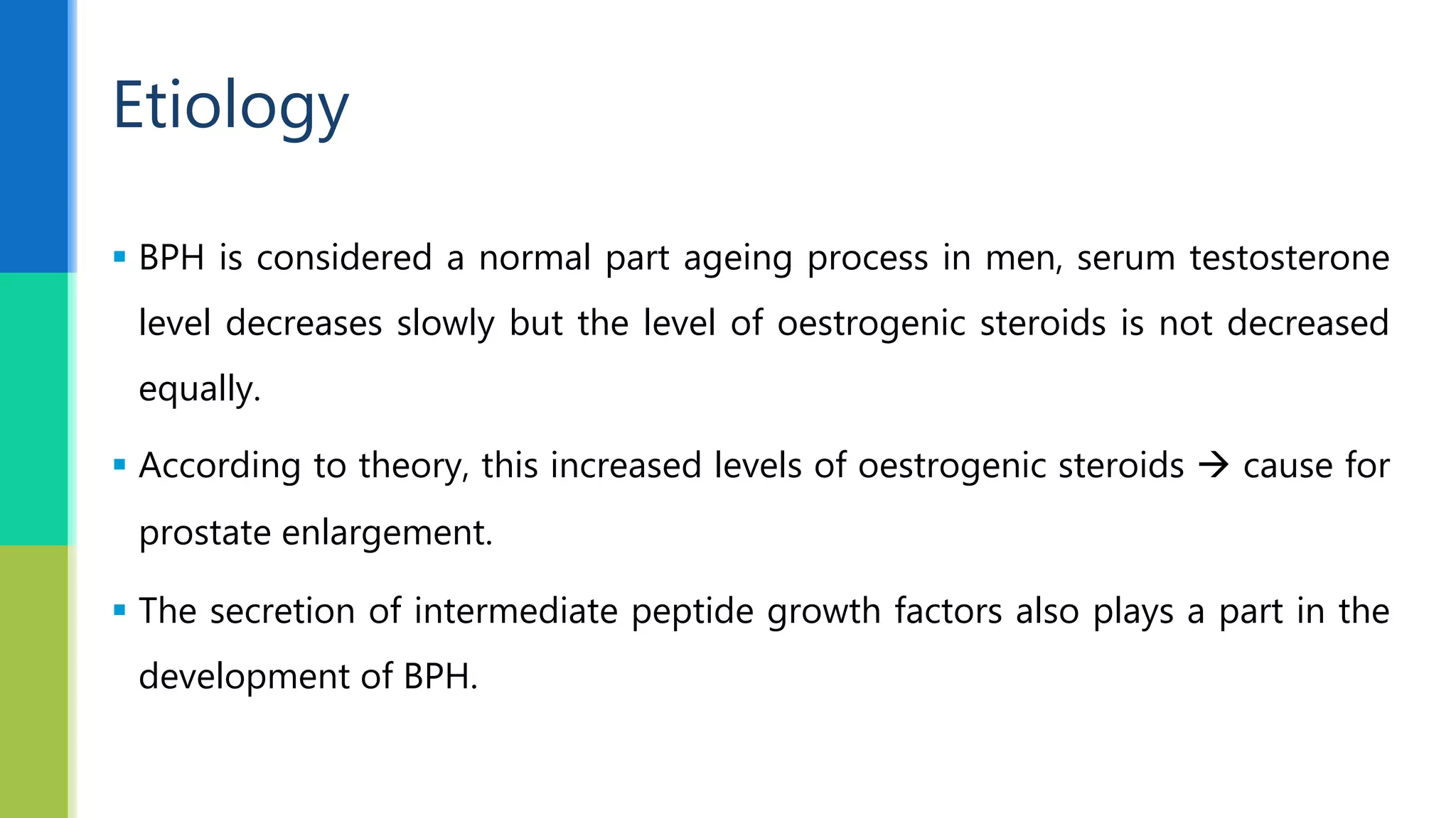 BPH- Pathology & Investigations | PPTX
