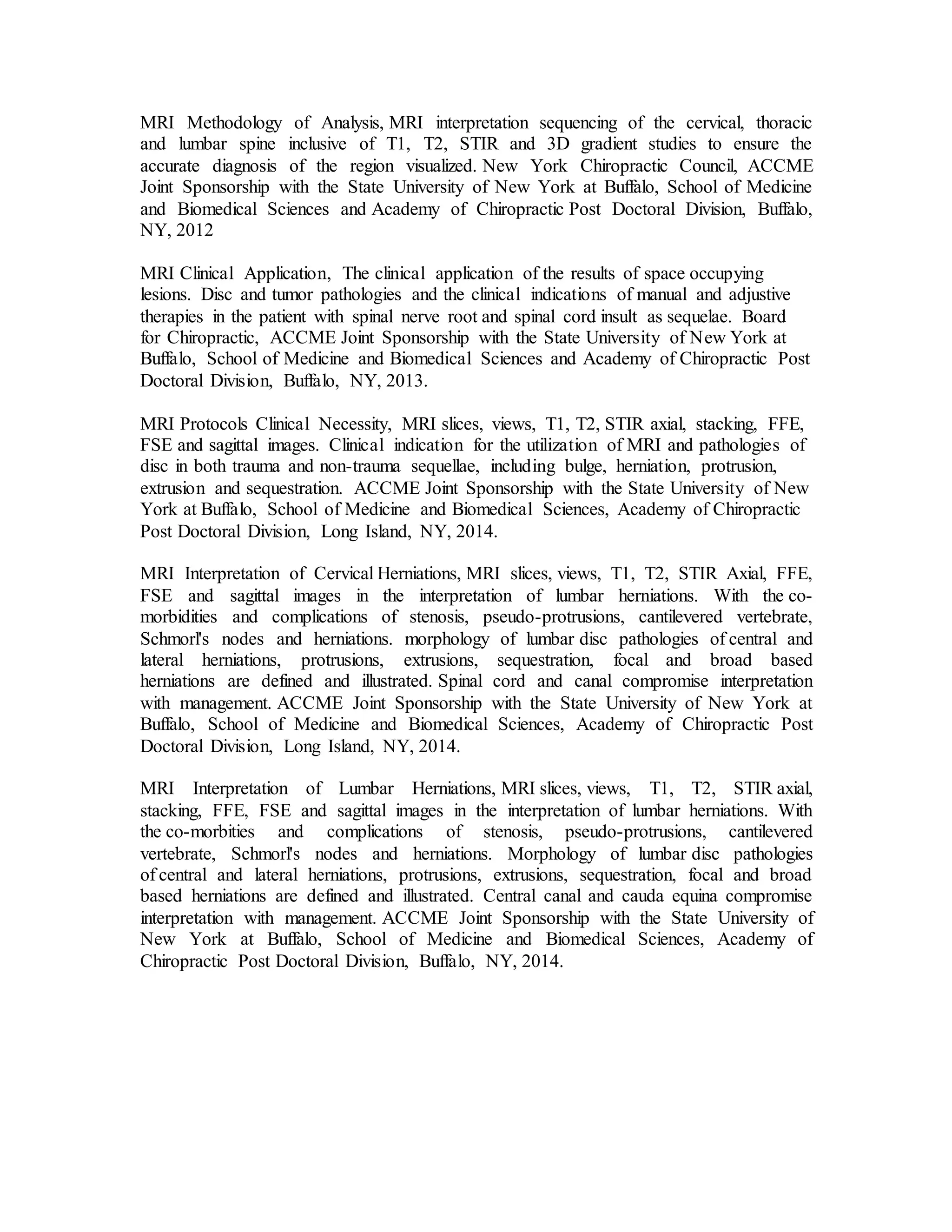 Dr. Jeffrey Gerdes, D.C. 2016 CV | DOCX