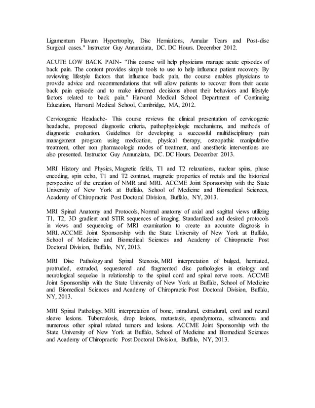 Dr. Jeffrey Gerdes, D.C. 2016 CV | PDF