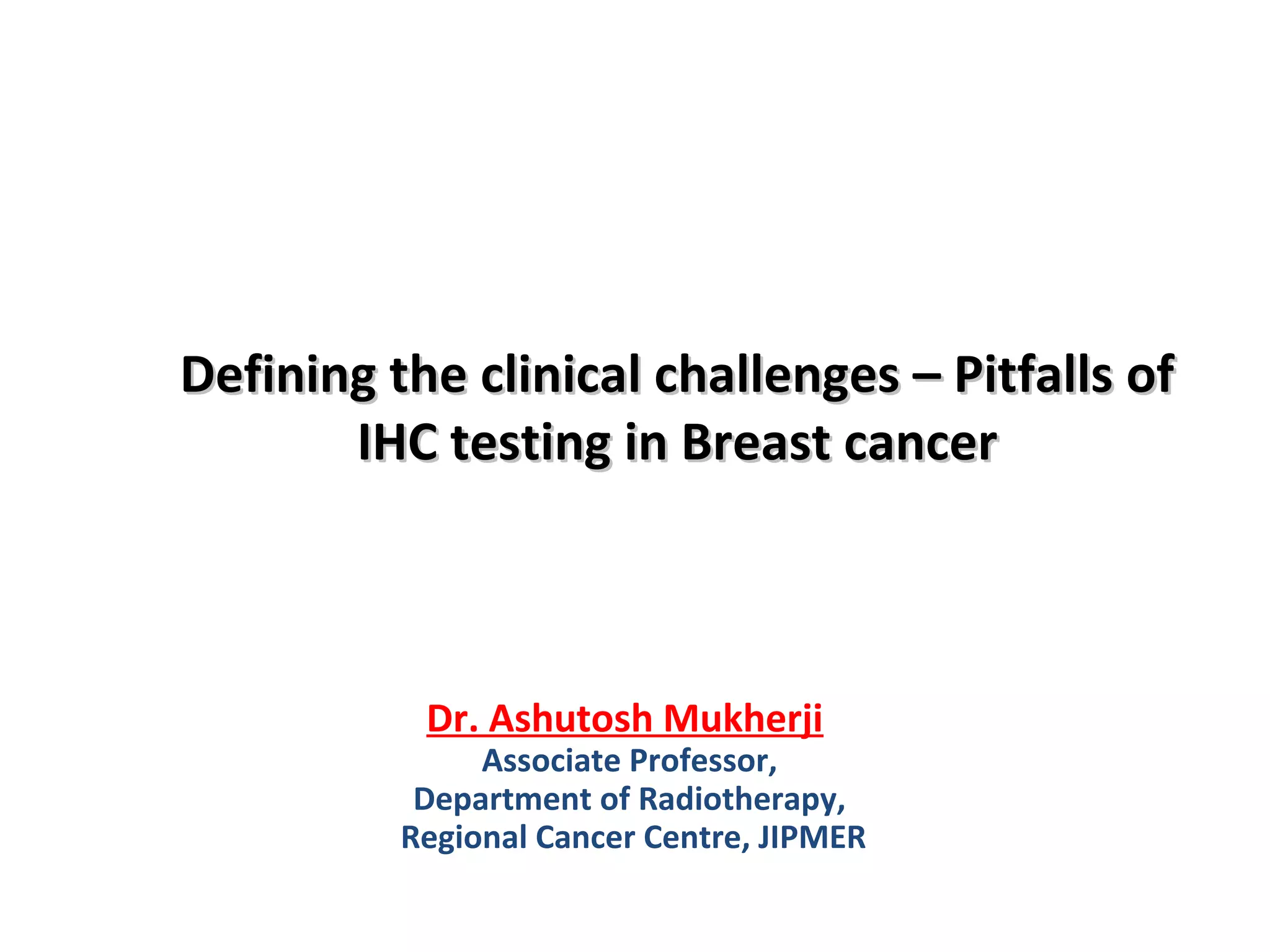 IHC in breast CA | PPT