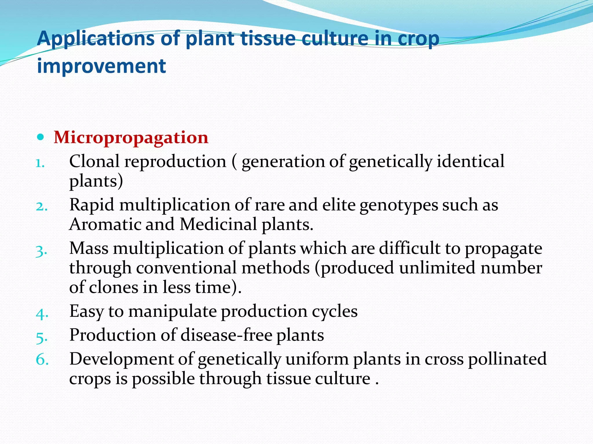 Dr. Rehab Al Mousa. Plant Tissue Culture | PPT
