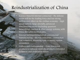 China's reindustrialization | PPT