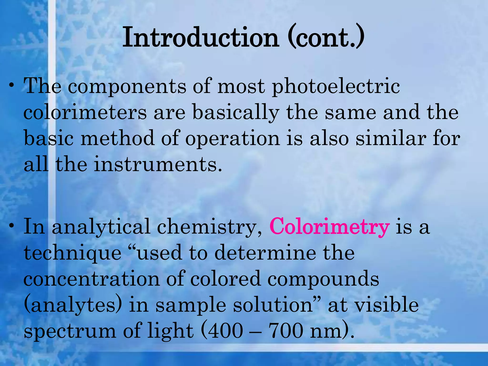 colorimetry spectrophotometry by dr.Tasnim | PPTX