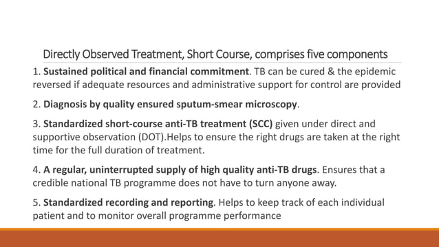REVISED NATIONAL TUBERCULOSIS CONTROL PROGRAMME (RNTCP) | PPTX | Lung ...