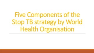 REVISED NATIONAL TUBERCULOSIS CONTROL PROGRAMME (RNTCP) | PPTX
