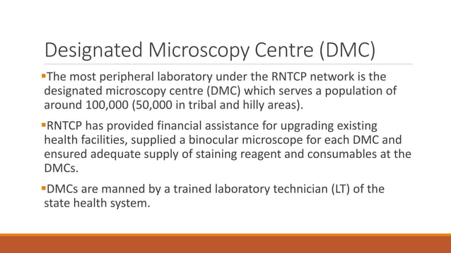 REVISED NATIONAL TUBERCULOSIS CONTROL PROGRAMME (RNTCP) | PPTX | Lung ...