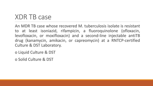 REVISED NATIONAL TUBERCULOSIS CONTROL PROGRAMME (RNTCP) | PPTX | Lung ...