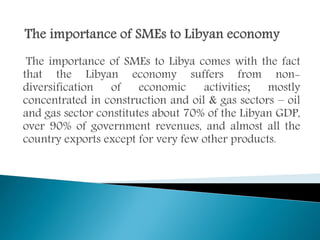 SMEs Sector in Libya | PDF | Small and Medium-sized Business | Business