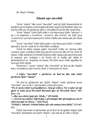 Dr. musli vërbani xhami apo mesxhid | PDF