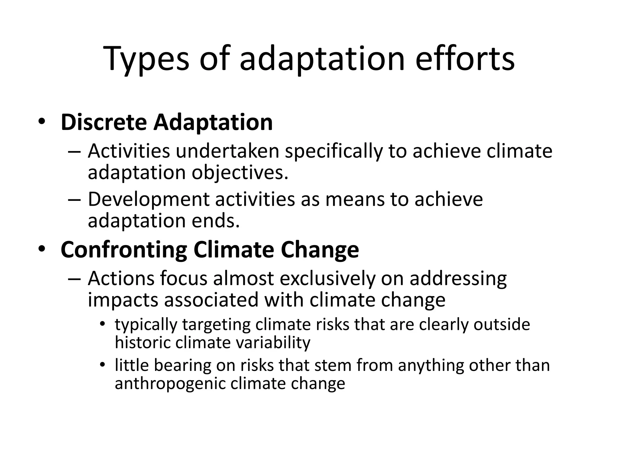 Climate Change Research Needs: Sectoral Impact Analysis, Vulnerability ...